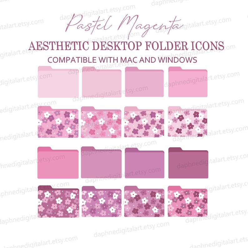 Desktop Folder Icons Aesthetic Desktop Icons Folder Icons - Etsy Hong Kong