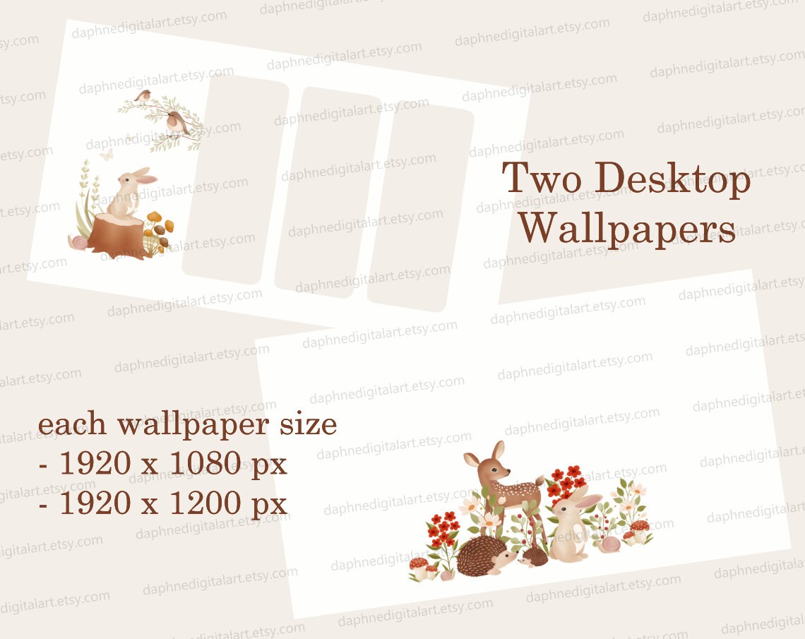 Autumn Desktop Organizer Wallpaper Folder Icons fall - Etsy