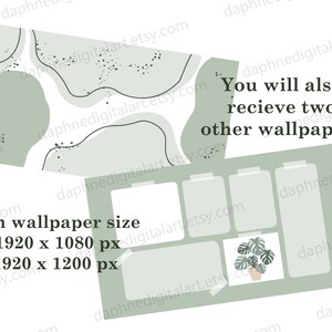 Desktop Wallpaper Organizer Calendar 2022 2023 Mac and - Etsy