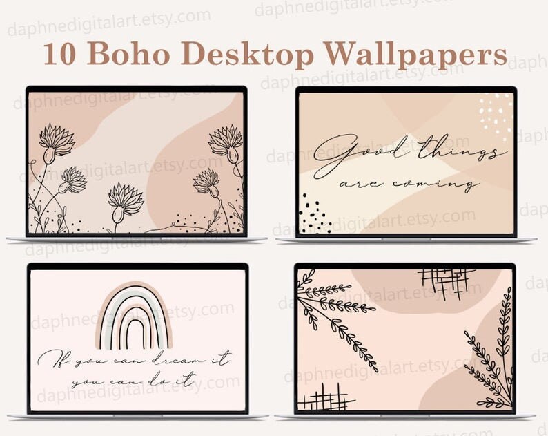 Boho Desktop Wallpaper Laptop Wallpaper Macbook Wallpaper - Etsy