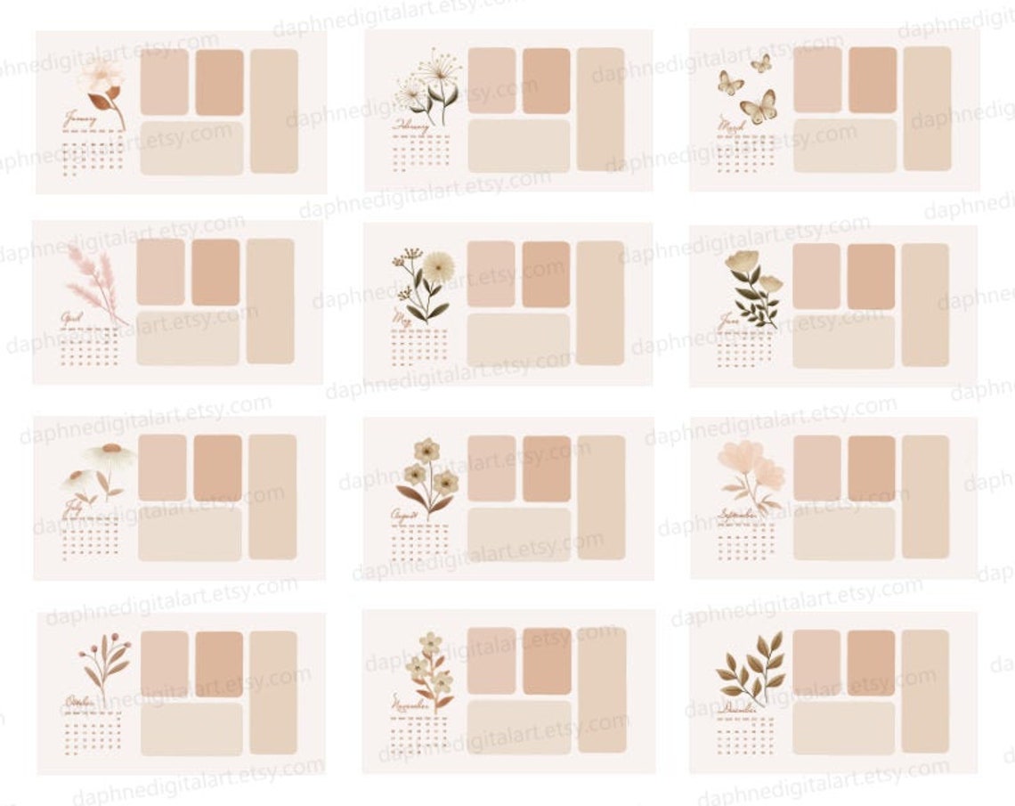 Desktop Wallpaper Organizer With Calendar 2021 2022 Mac | Etsy