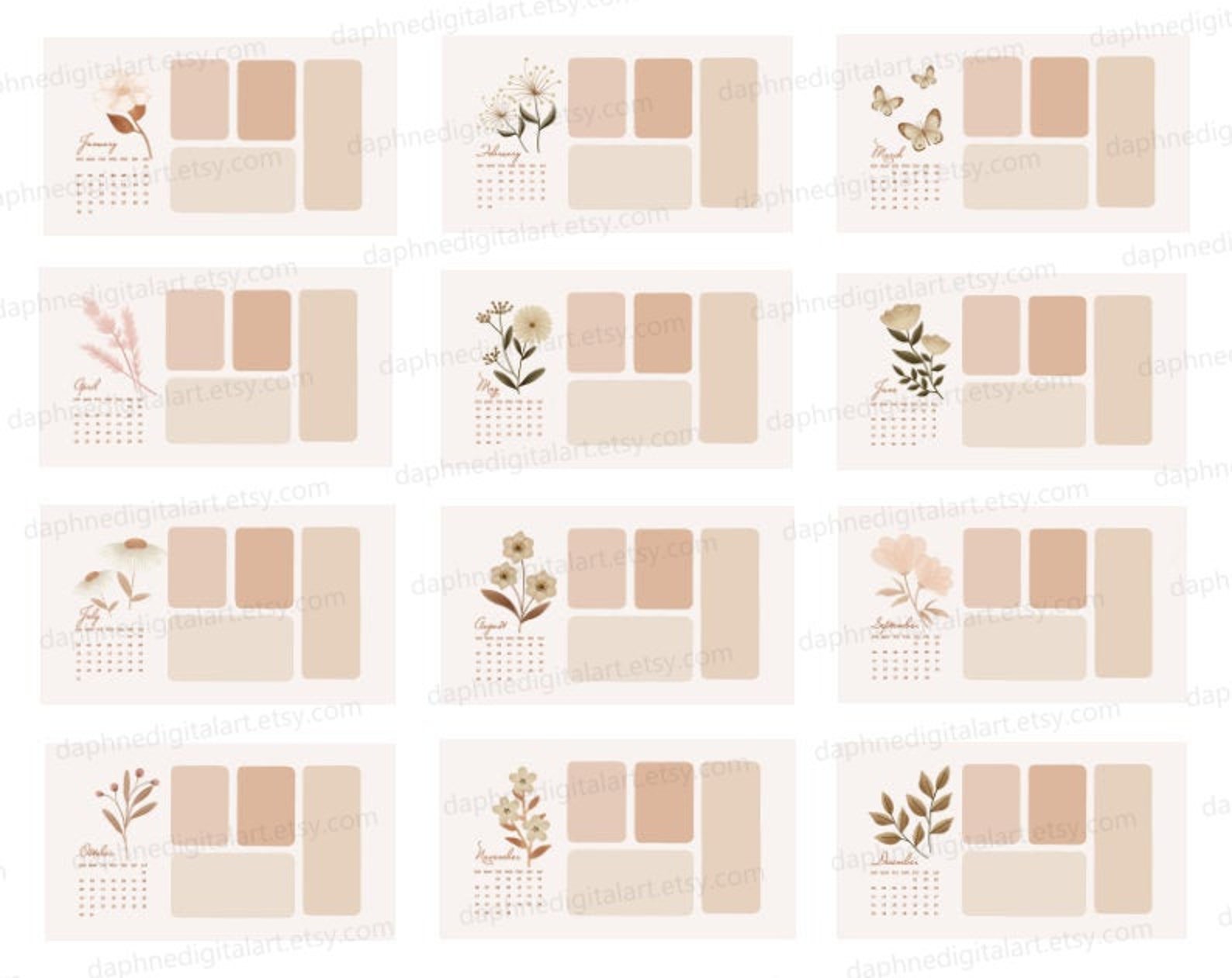 Desktop Wallpaper Organizer With Calendar 2021 2022 Mac | Etsy