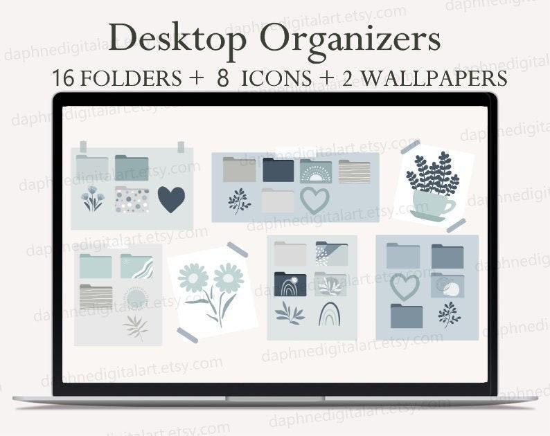 Desktop Wallpaper Organizer Mac Windows Organizer Mac and - Etsy