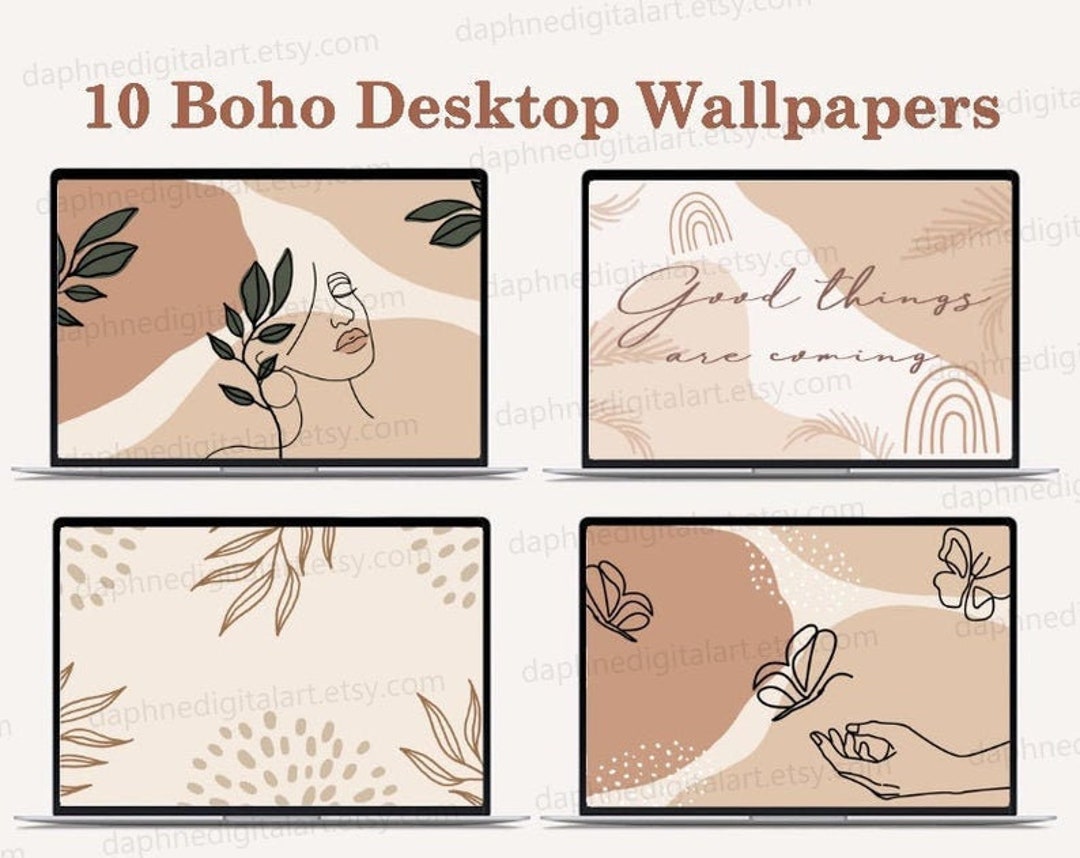 Boho Desktop Wallpaper , Laptop Wallpaper , MacBook Wallpaper , Warm ...