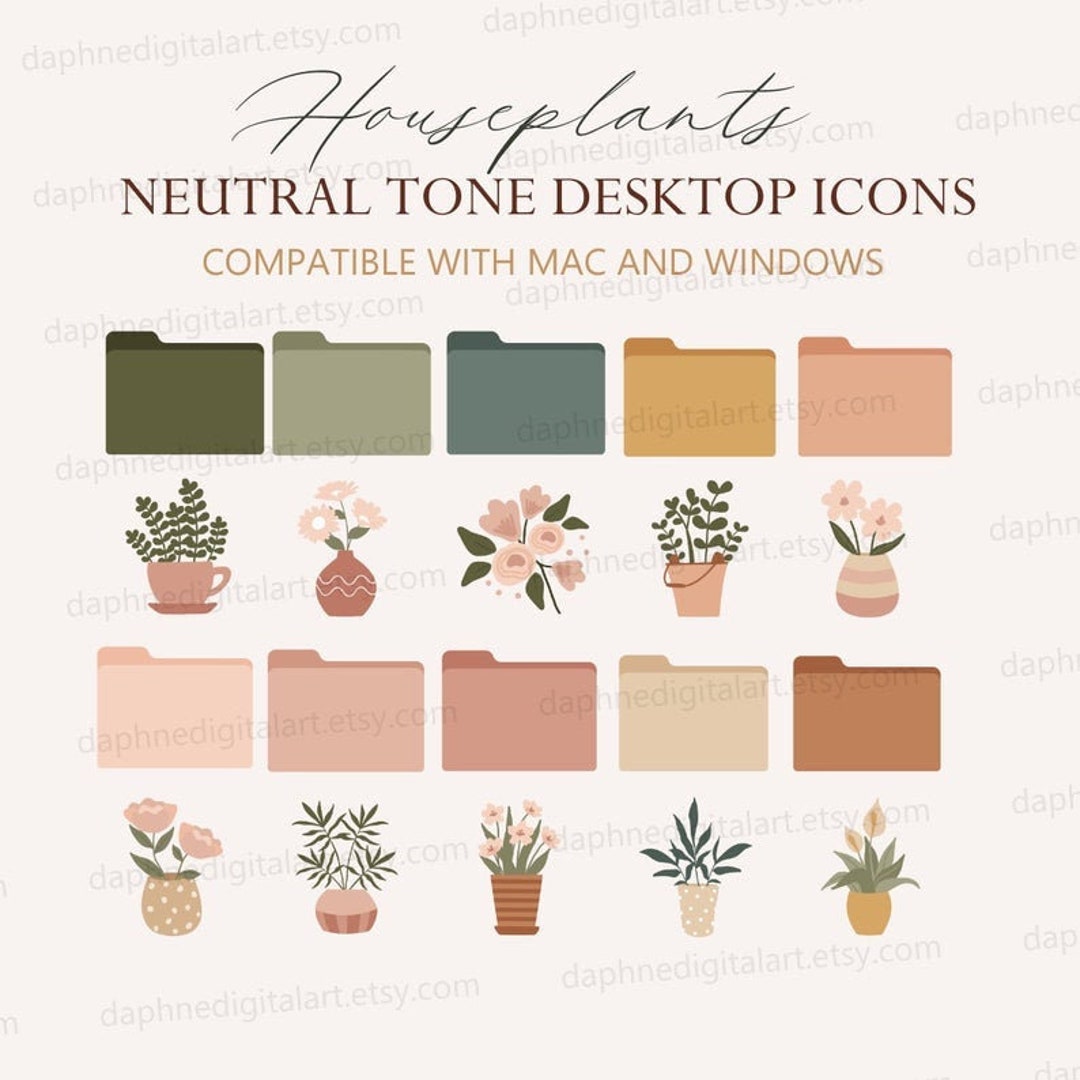 Desktop Icons , Desktop Wallpaper Organizer, MacBook Folder Icons, Mac ...
