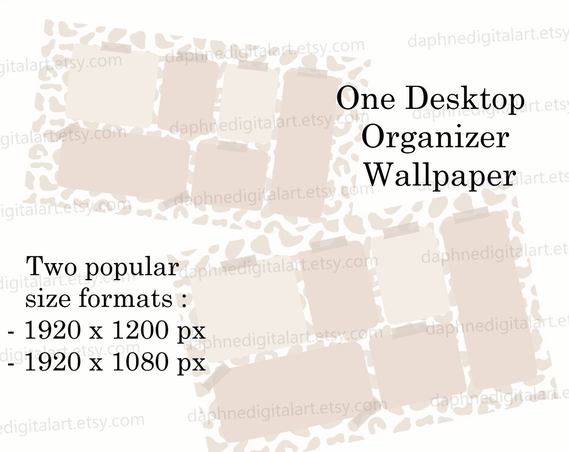 Leopard Desktop Wallpaper Organizer Folder Icons Boho MAC | Etsy