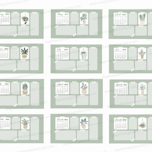 Desktop Wallpaper Organizer Calendar 2022 2023 Mac and - Etsy