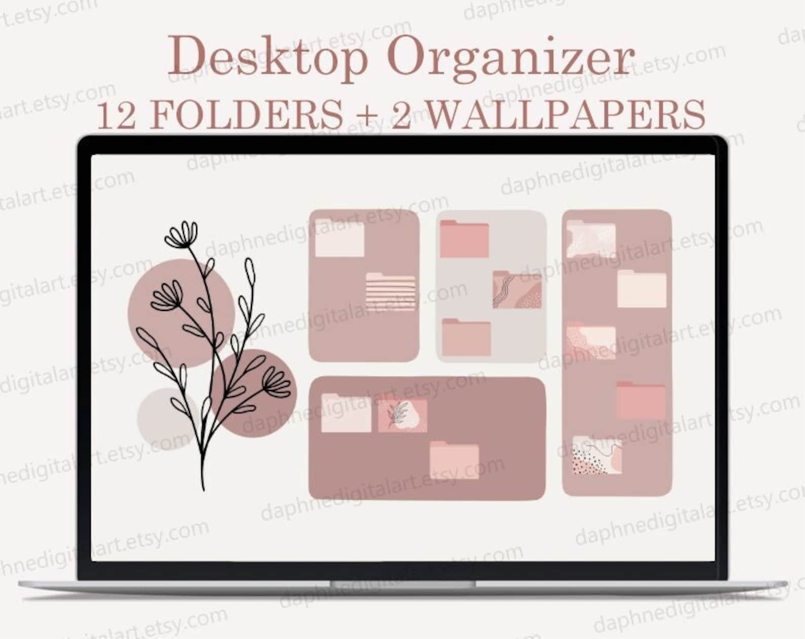 Minimalist Desktop Organizer Wallpaper , Wallpaper Aesthetic, MacBook ...