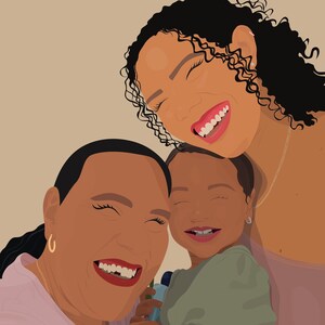 Custom Illustration Group Portrait - Etsy