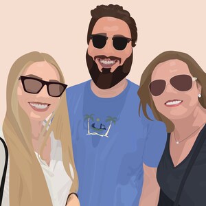 Custom Illustration Group Portrait - Etsy