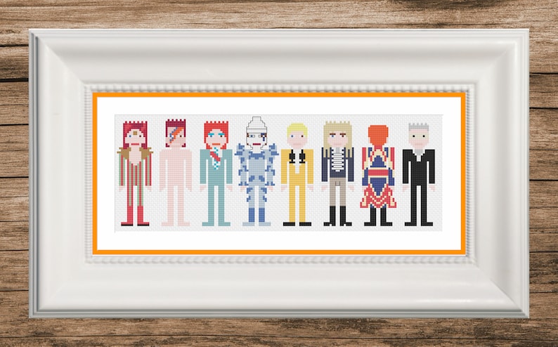 David Bowie Icon Cross Stitch Pattern - Etsy
