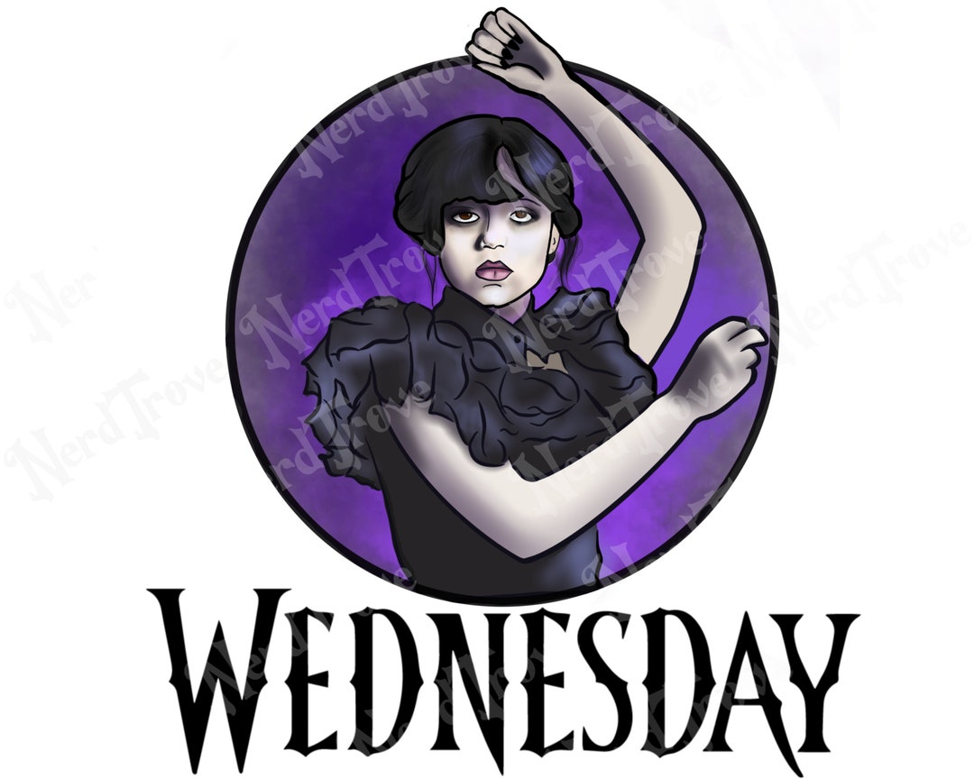 Wednesday Addams Png Hand Drawn Art Addams Family Png Jenna Ortega Png ...