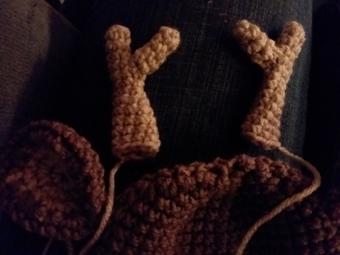 CROCHET PATTERN Deer/buck Hat and Shorts Newborn Set Buck Set - Etsy