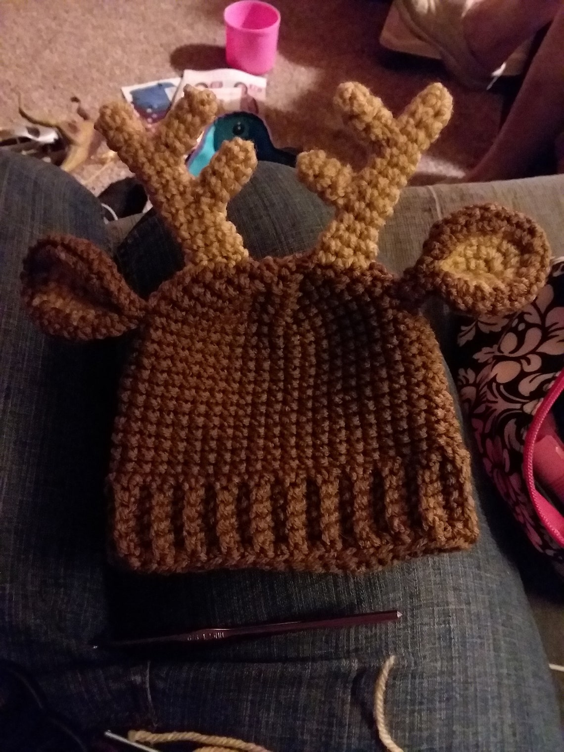 CROCHET PATTERN Deer/buck Hat and Shorts Newborn Set Buck Set Deer Set ...