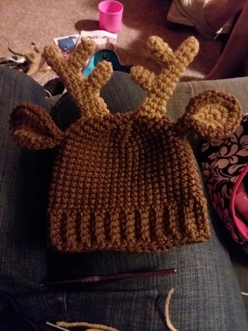 CROCHET PATTERN Deer/buck Hat and Shorts Newborn Set Buck Set Deer Set ...