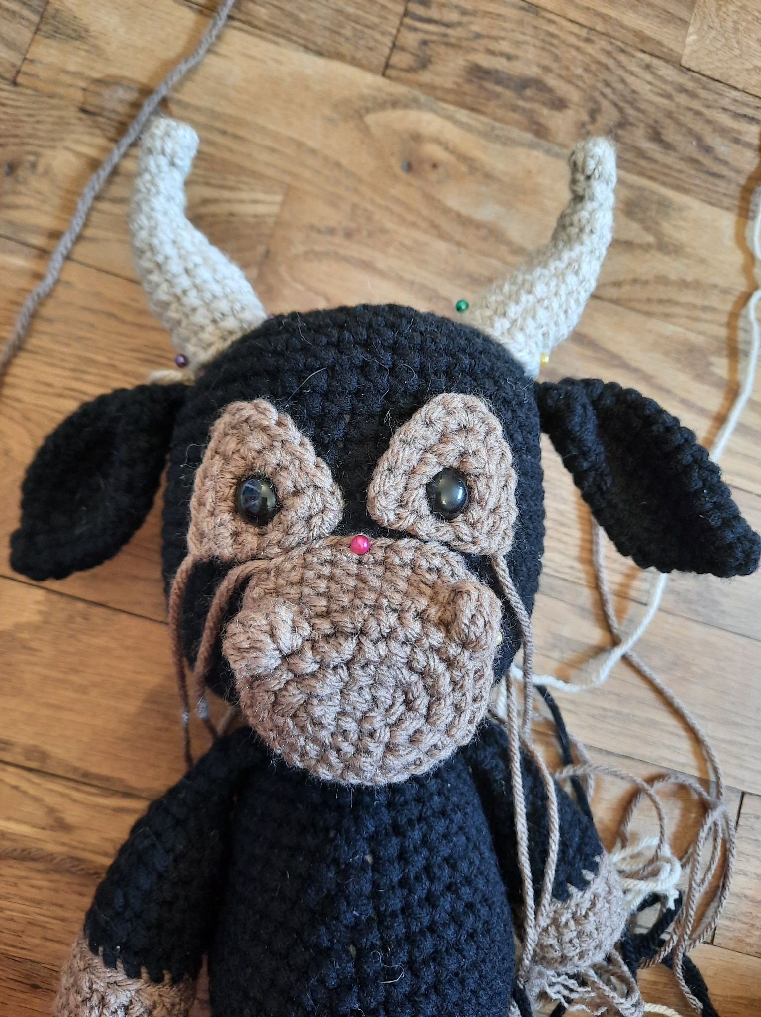 CROCHET PATTERN Flower the Yak Bull Amigurumi Pattern Crochet Stuffed ...