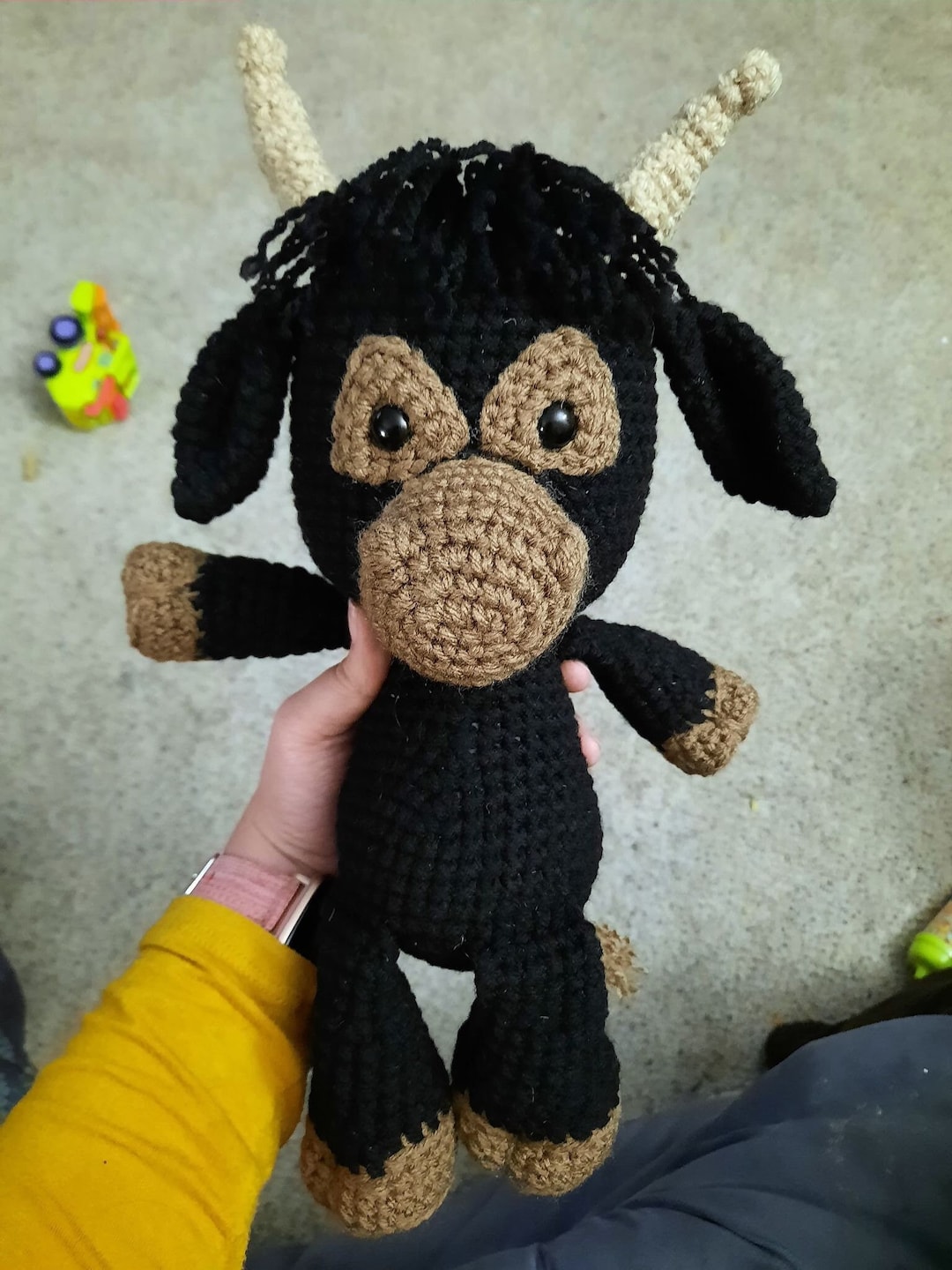 CROCHET PATTERN Flower the Yak Bull Amigurumi Pattern Crochet Stuffed ...