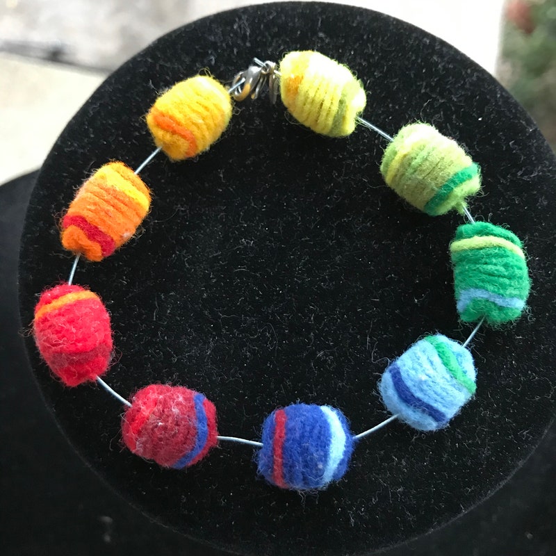 Wool Bracelet - Etsy
