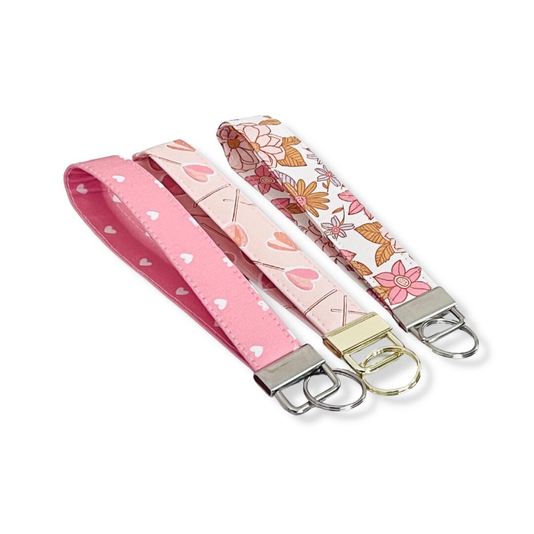 Key Wristlets With Matching Bow Custom Keychains Key Fob - Etsy