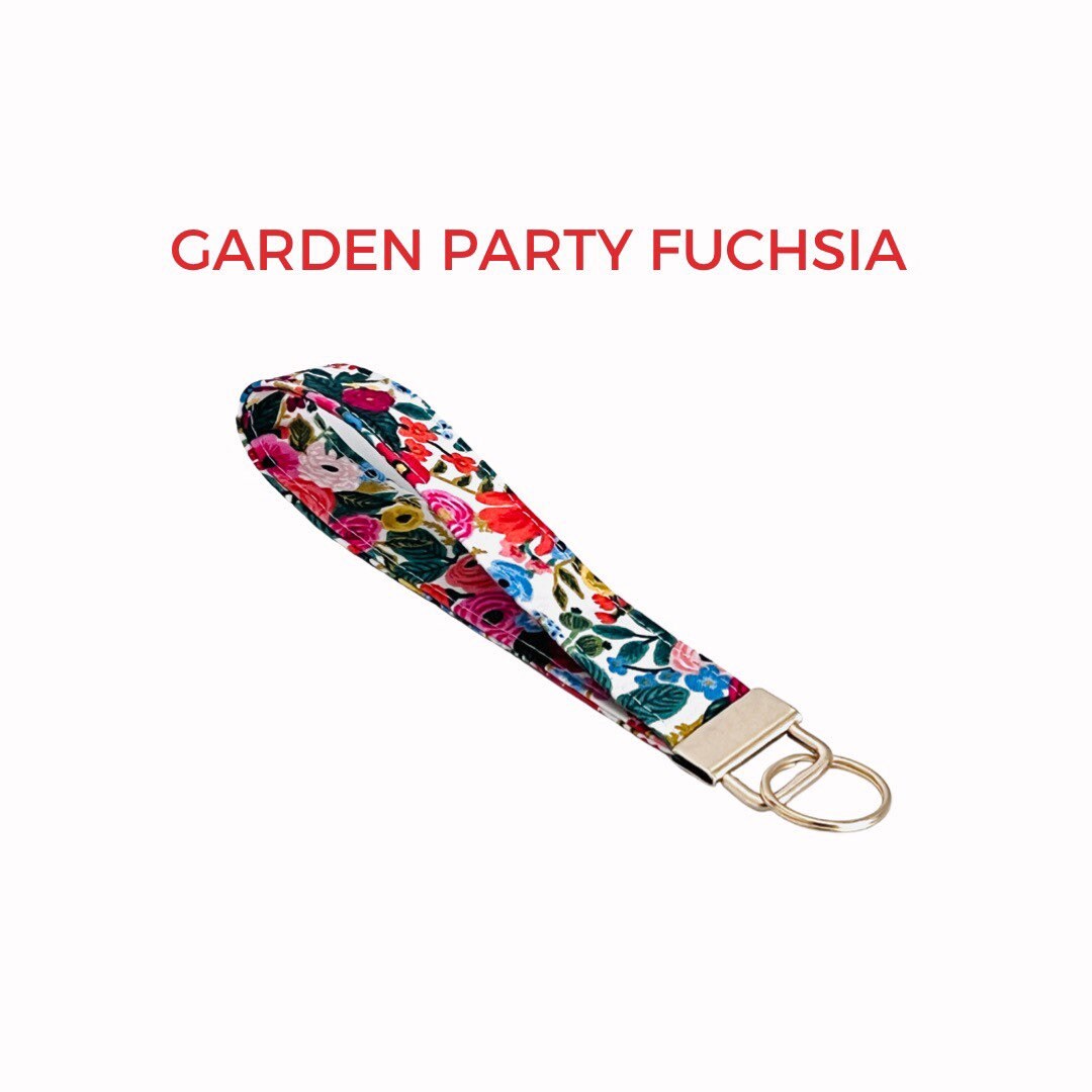 Rifle Paper 1" Key Wristlets, Custom Keychains, Key Fob, Floral Key Fob ...