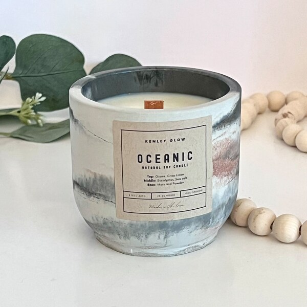 Concrete Candles - Etsy