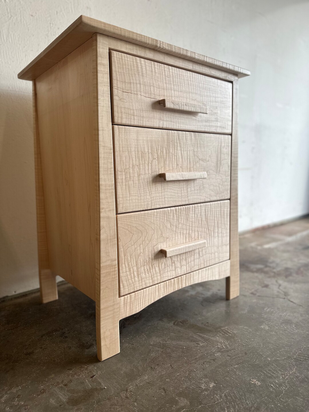 Figured Maple Night Stand | Bedroom Furniture | Bedroom Set | Dresser ...