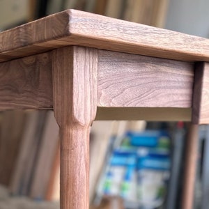 Turned Leg Walnut Butcher Block Table | Kitchen Table | Butcher Block ...