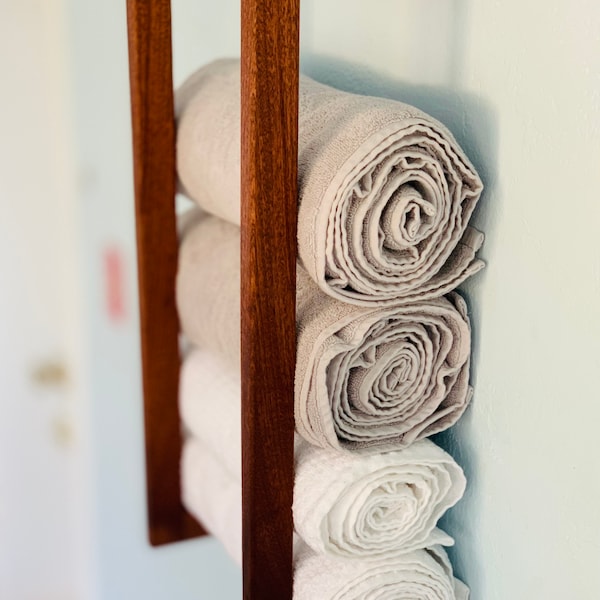 Vertical Towel Rack - Etsy