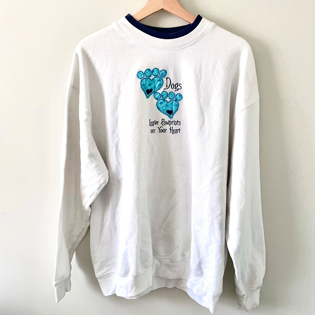 Extra Large Vintage 00s Y2k Dogs Leave Paw Prints on Your - Etsy