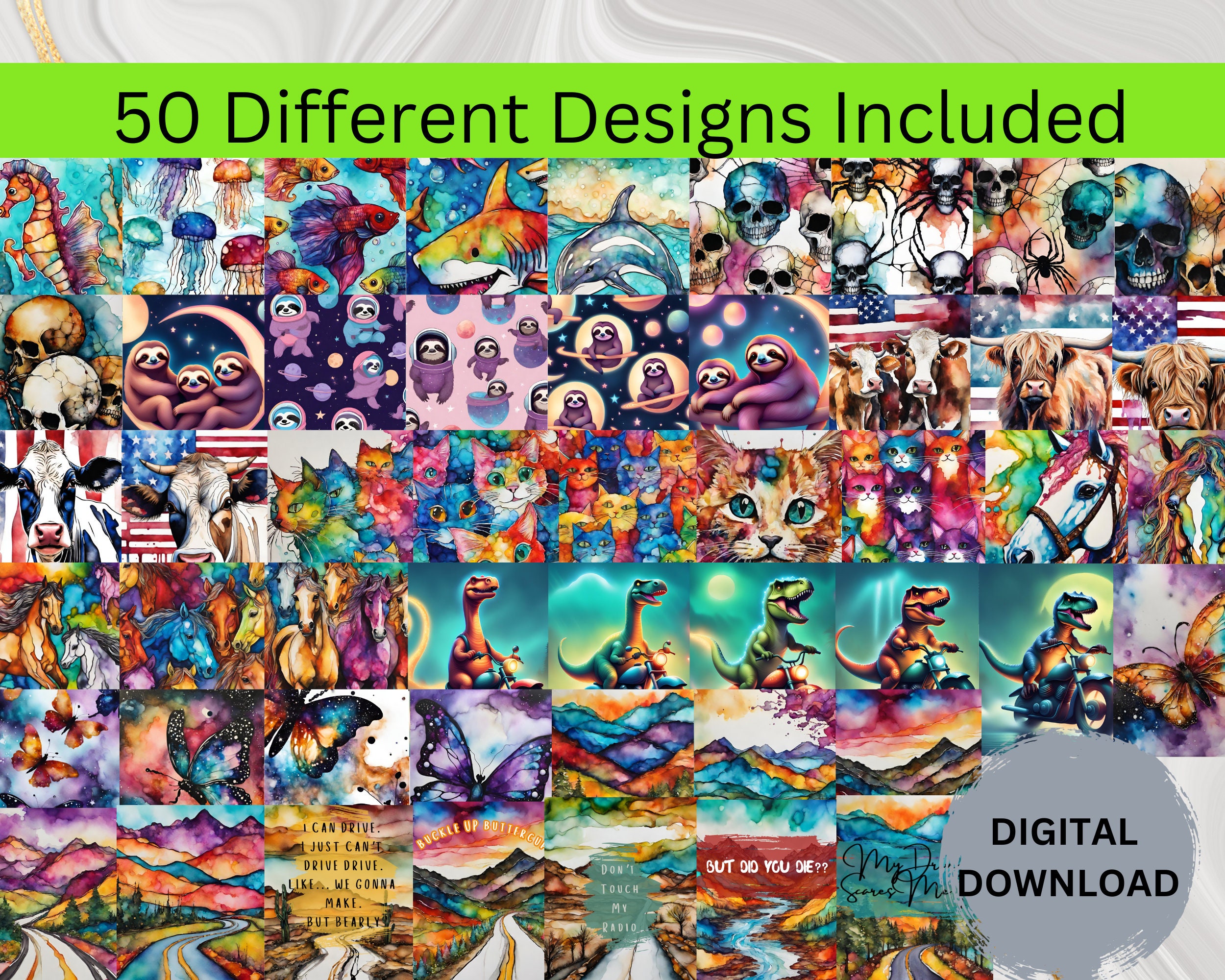 50 Designs Air Freshener Sublimation Bundle, Sublimation Car Freshener ...