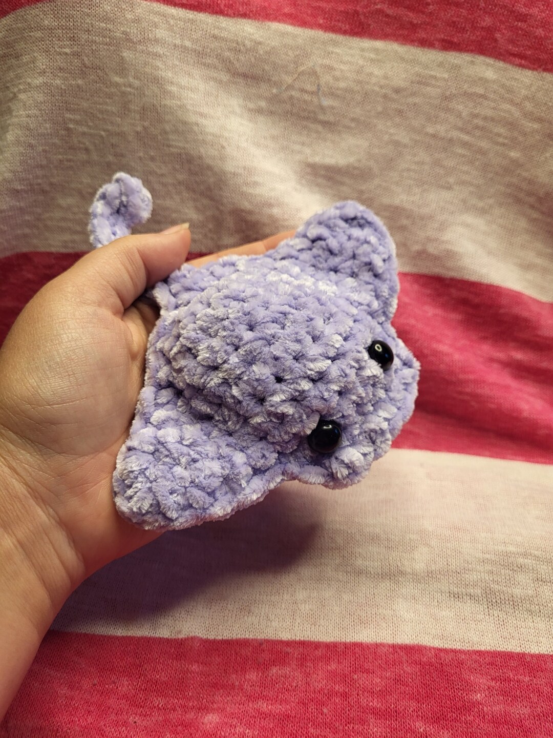 Lavender Sting Ray Plush/ Plushie/ Stuffed Animal/ Crochet Animal - Etsy