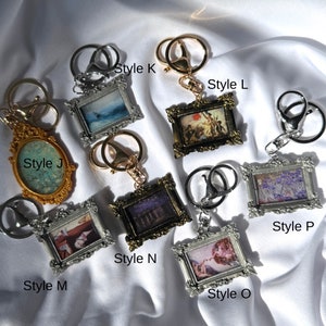 Famous Paintings Frame Art Keychains - Etsy