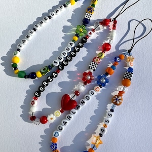 Formula 1 Phone Charm: Beaded F1 Driver Keychain - Etsy