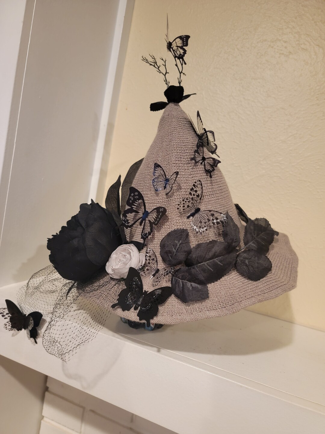 Fancy Themed Wool Witch Hat, Fall, Halloween, Costume, Adult, Modern ...