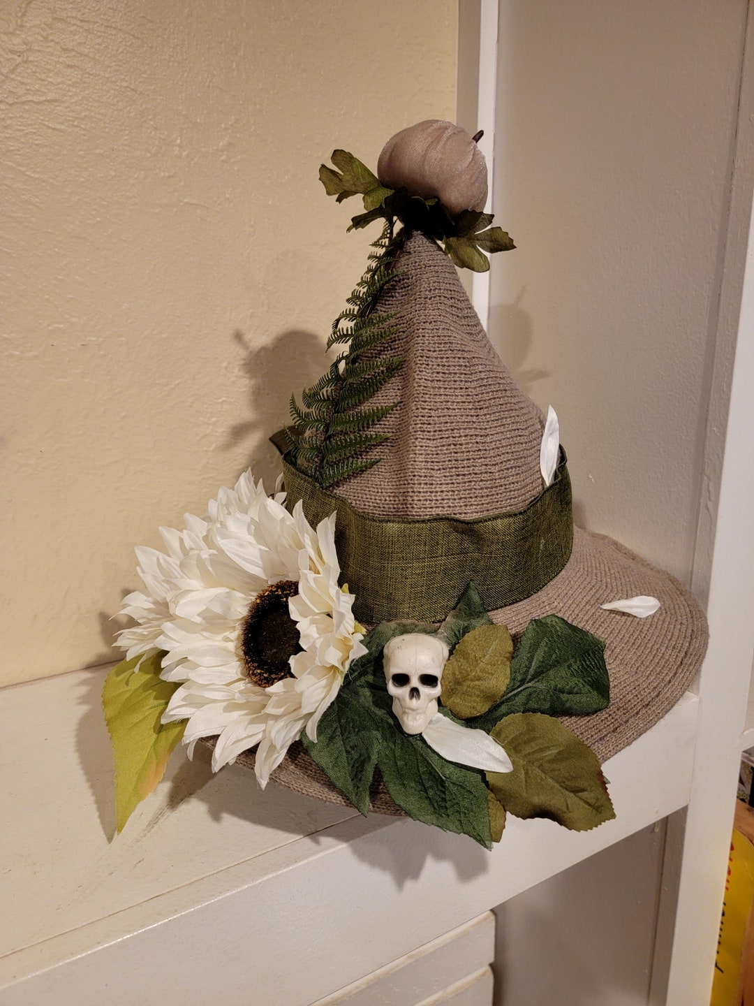 Fancy Themed Wool Witch Hat Fall Halloween Costume Adult - Etsy