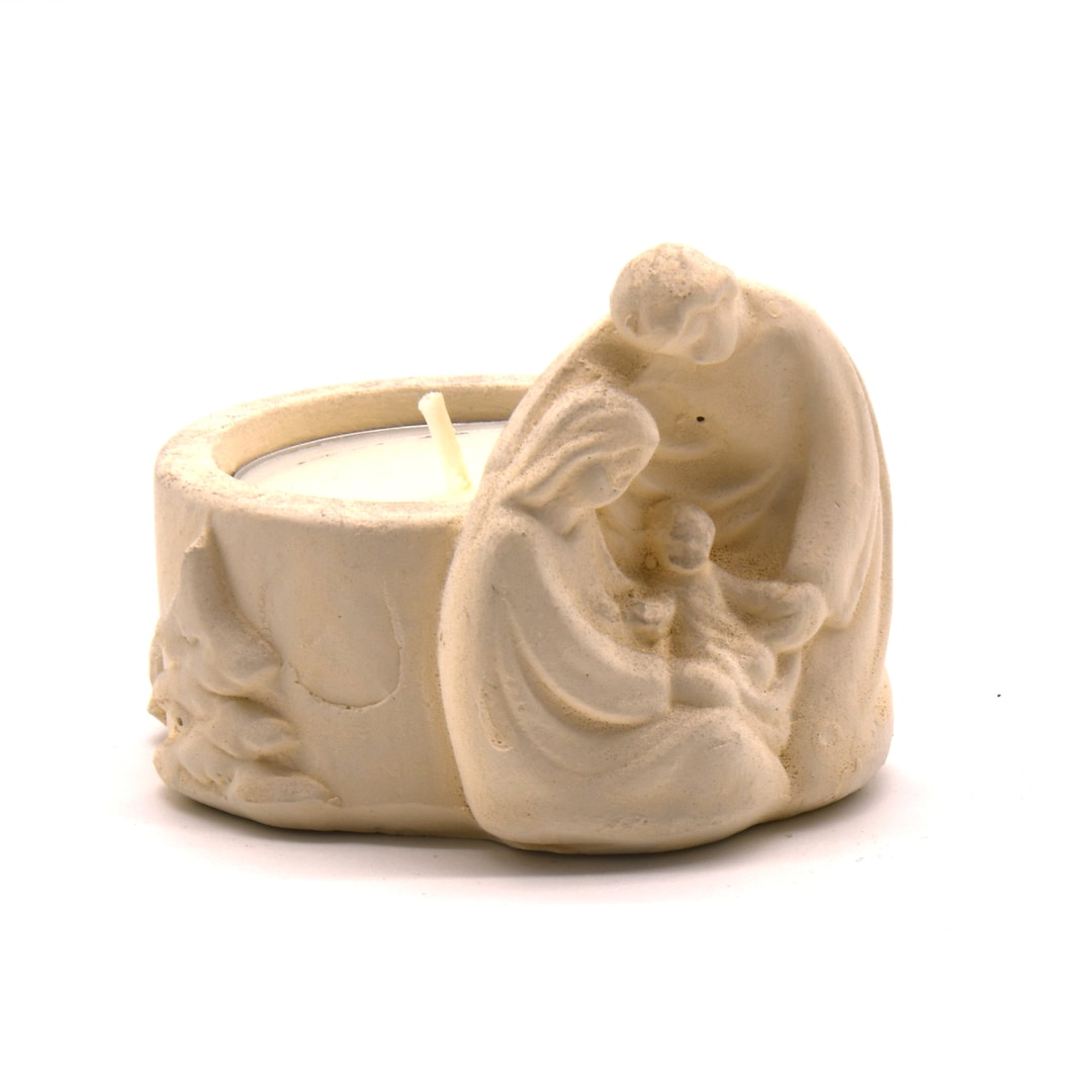 NATIVITY SCENE CANDLE, Christmas Candle, Baby Jesu Candle, Holy Family ...