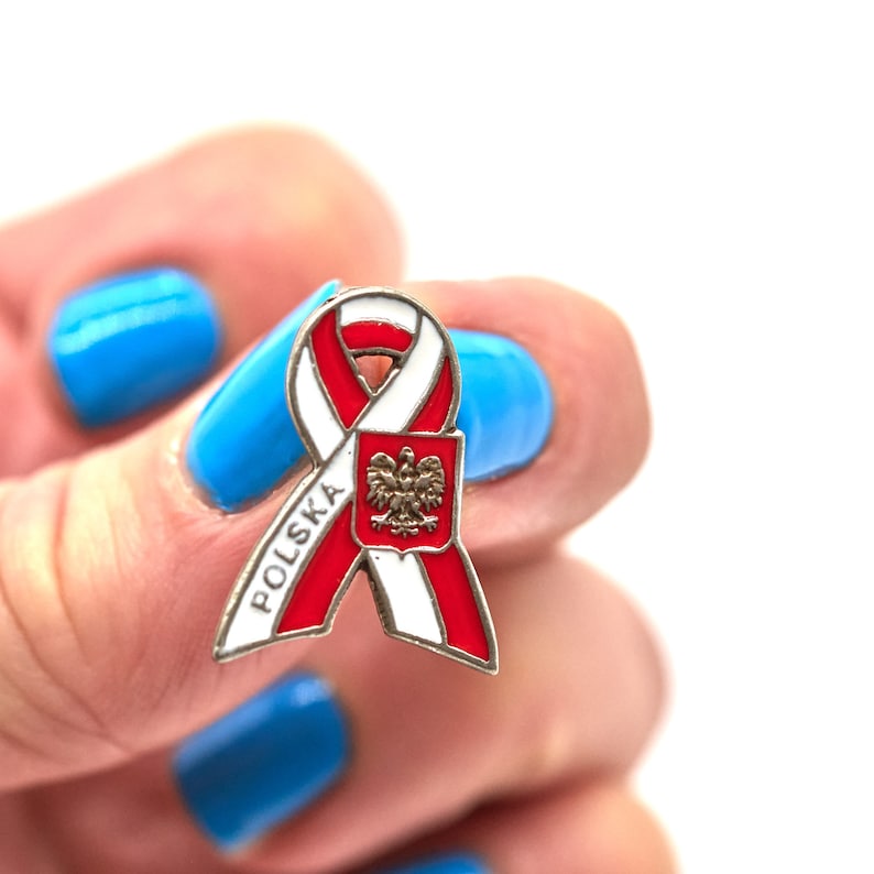 POLSKA LAPEL PIN With Polish Eagle, Polish Gift, Poland - Etsy