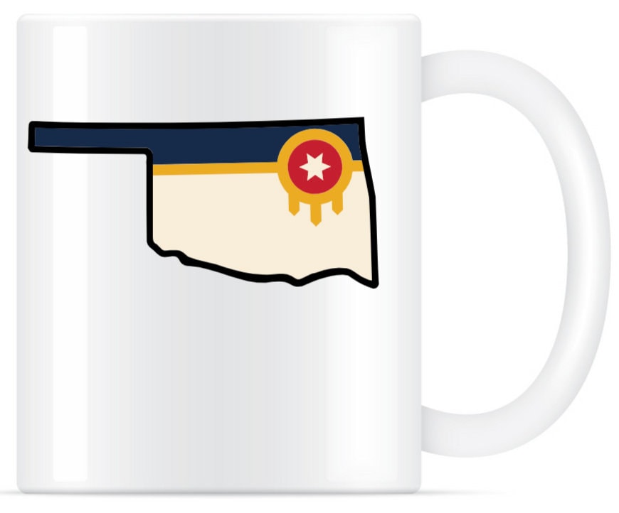 Tulsa Flag Oklahoma State Outline SVG, PNG Digital Files - Tulsa, OK ...