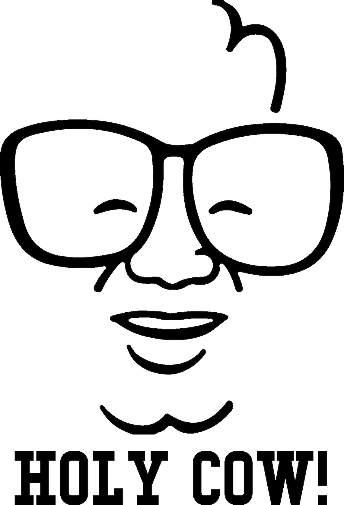 Harry Caray Outline SVG Digital Download Holy Cow Cubs Fan | Etsy