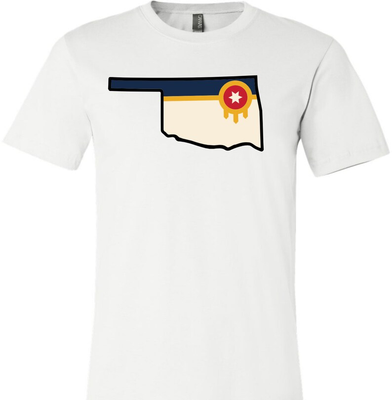 Tulsa Flag Oklahoma State Outline SVG PNG Digital Files | Etsy