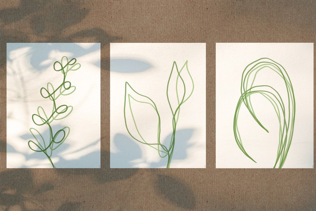 Printable : Set of Leaves Digital Downloads - Etsy