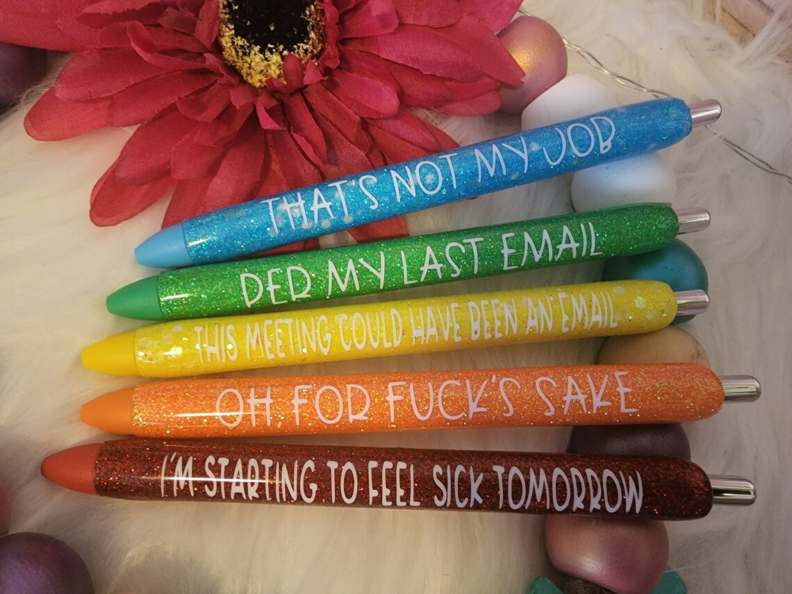 Cuss Word Pens, Sarcastic Pens, Funny Pens, Adult Humors Pens ...