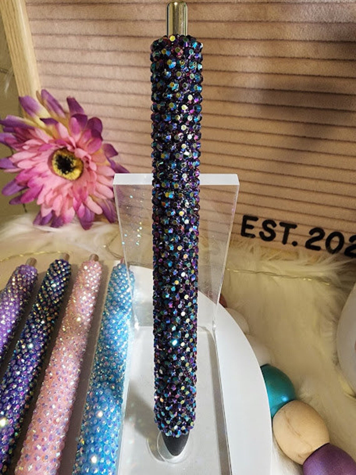 Rhinestone Pens - Etsy