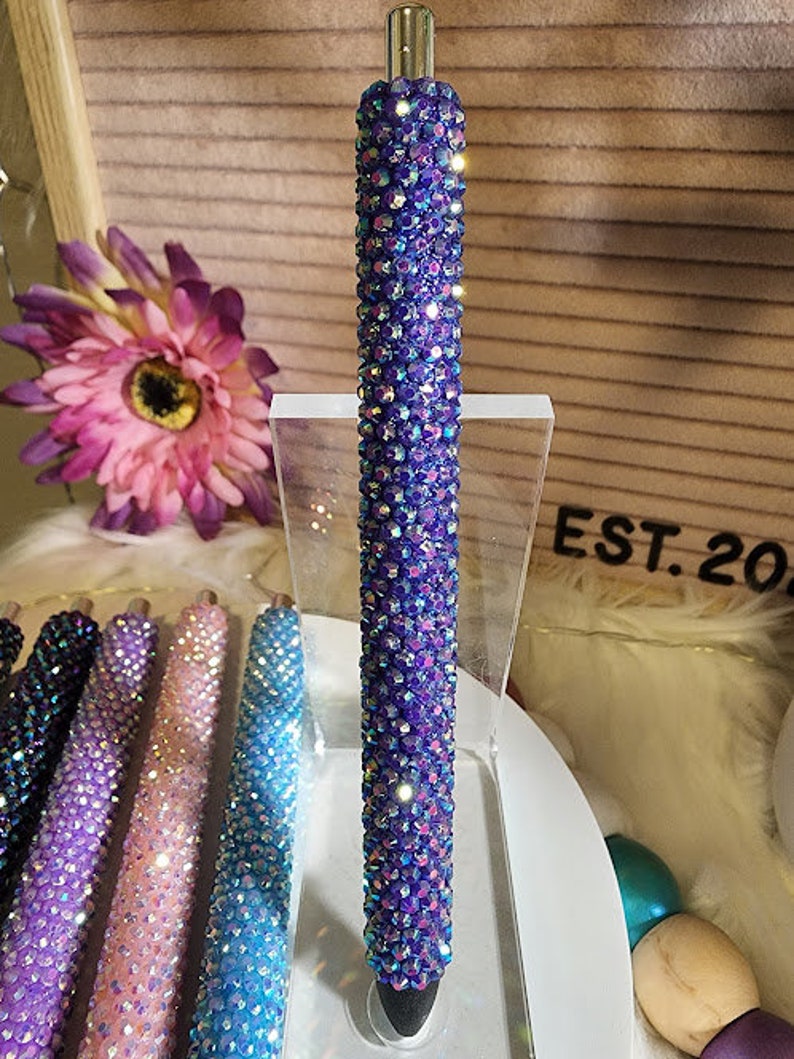 Rhinestone Pens - Etsy