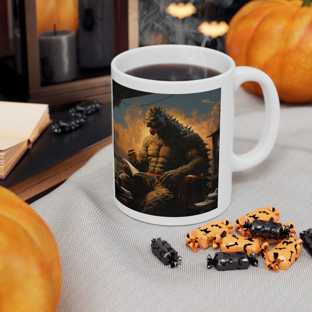 Godzilla What If Monsters Read About Us Ceramic Mug 11oz - Etsy