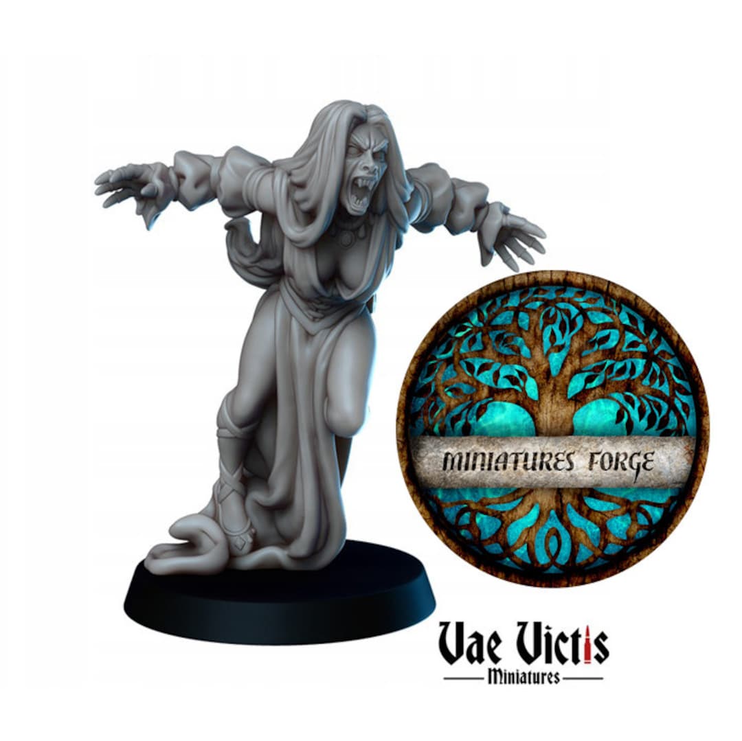 Vv Vampire Queen Miniature Dungeons and Dragons Mini - Etsy