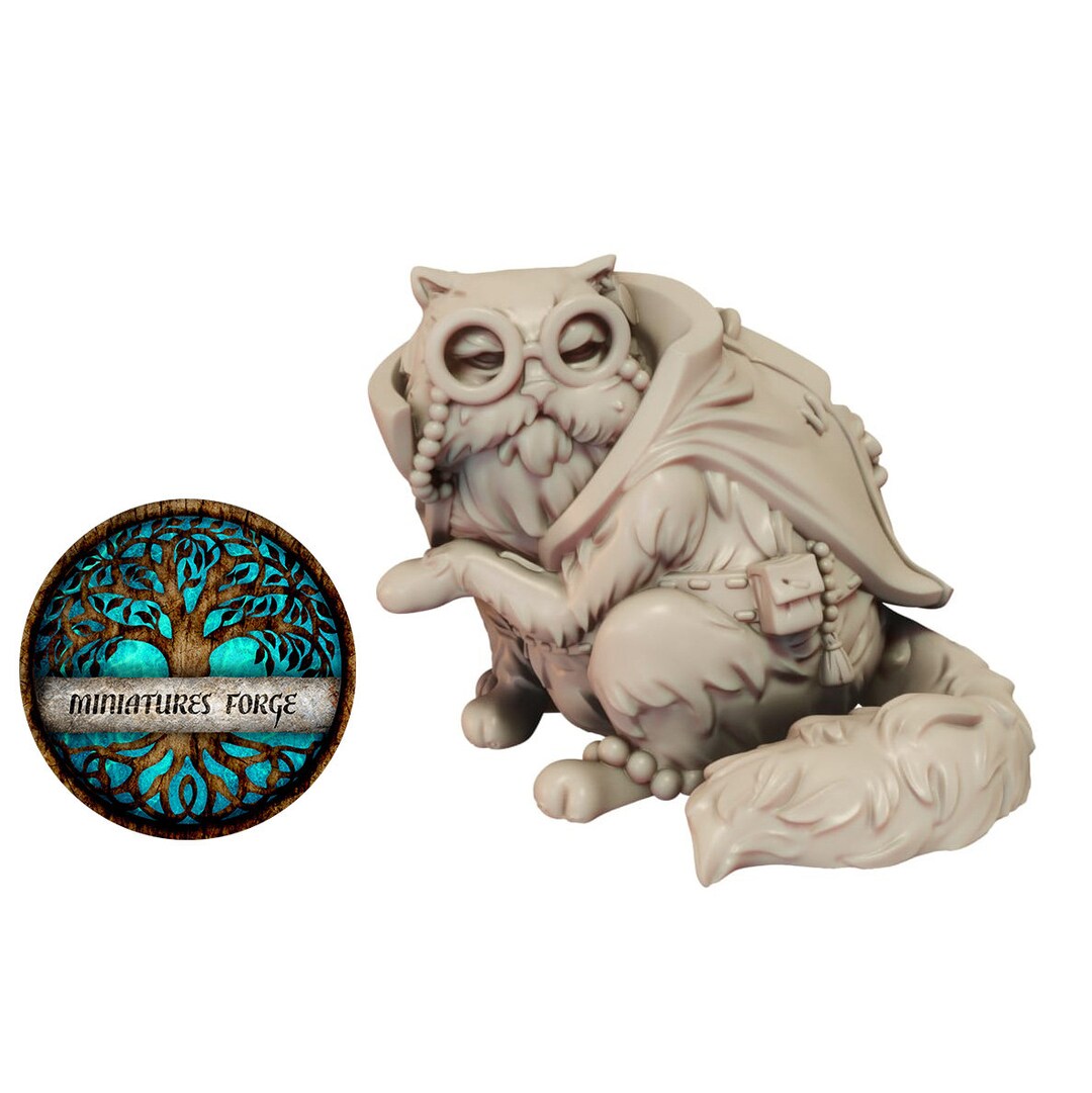 Cat Miniature Cnp Persa Adventurer A Compation Dungeons and Dragons ...