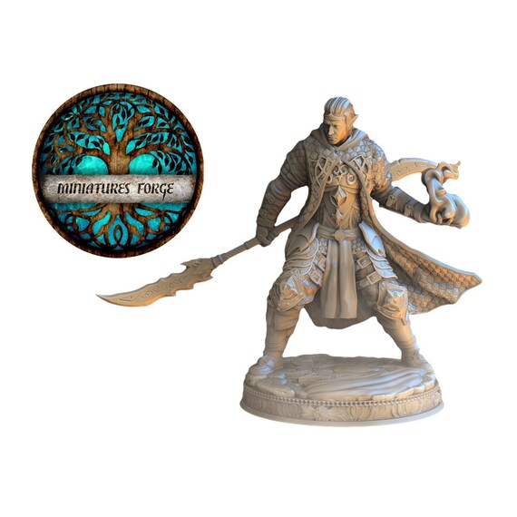Dms Rolen Battle Mage Miniature Miniature Get FREE Wooden - Etsy