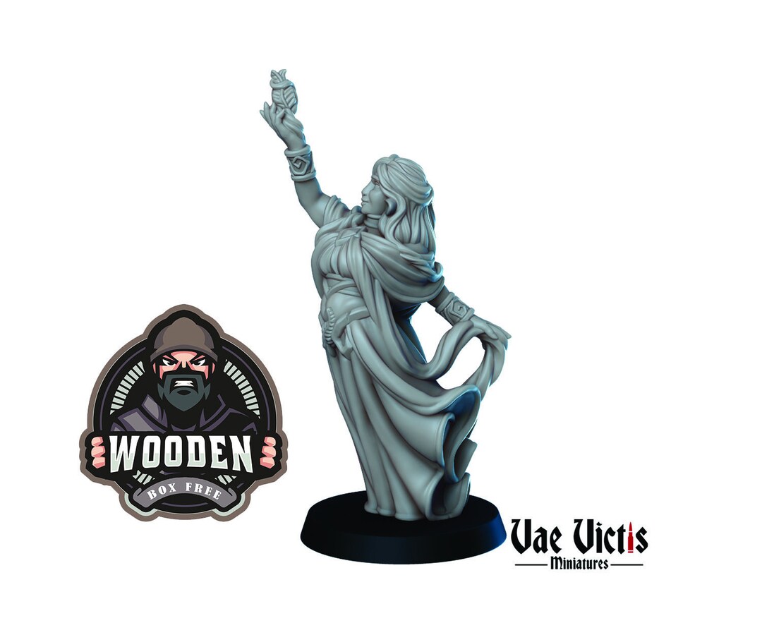 Vv Filborg Mage Female Dungeons and Dragons Mini - Etsy