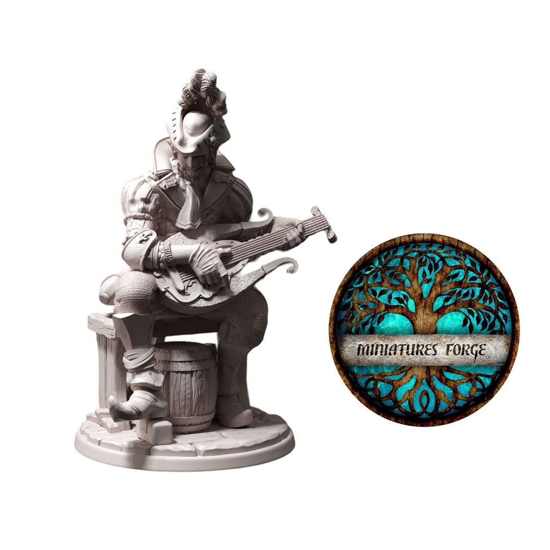 Elf Bard Miniature Brekken Dms Dungeons and Dragons Mini - Etsy